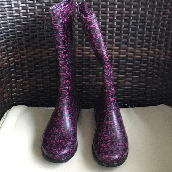 Shoes | Nwob Disney Descendants Girls Knee High Rain Boots | Poshmark